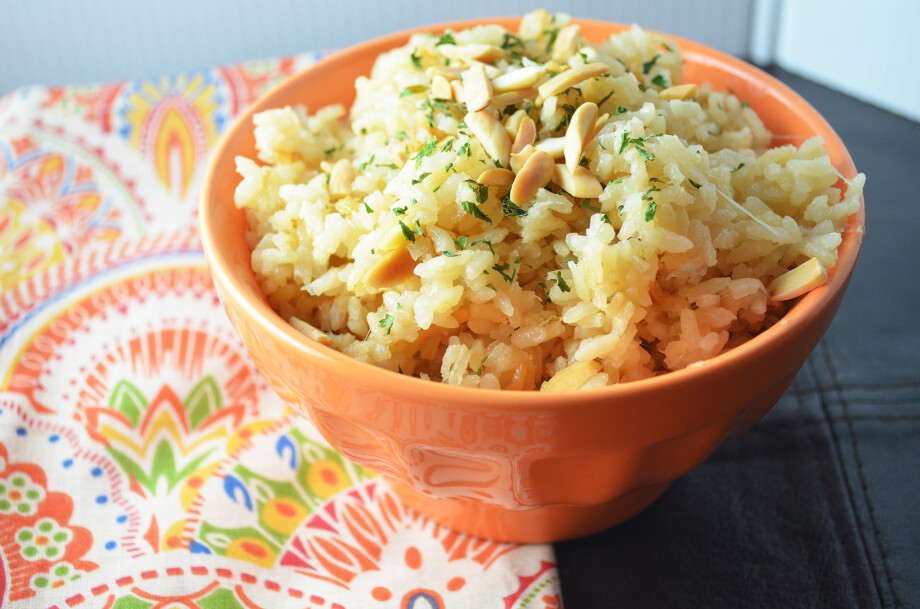 Almond Swiss Rice Pilaf - Simple, Sweet & Savory