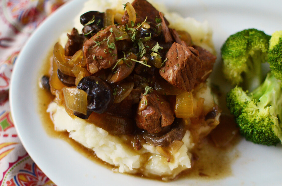 Saucy Slow Cooker Beef Tips side - Simple, Sweet & Savory