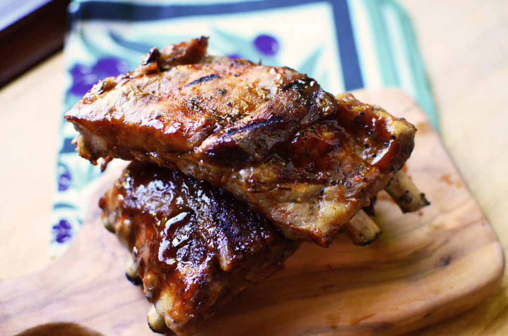 BBQ Basted Baby Back Ribs - Simple, Sweet & Savory